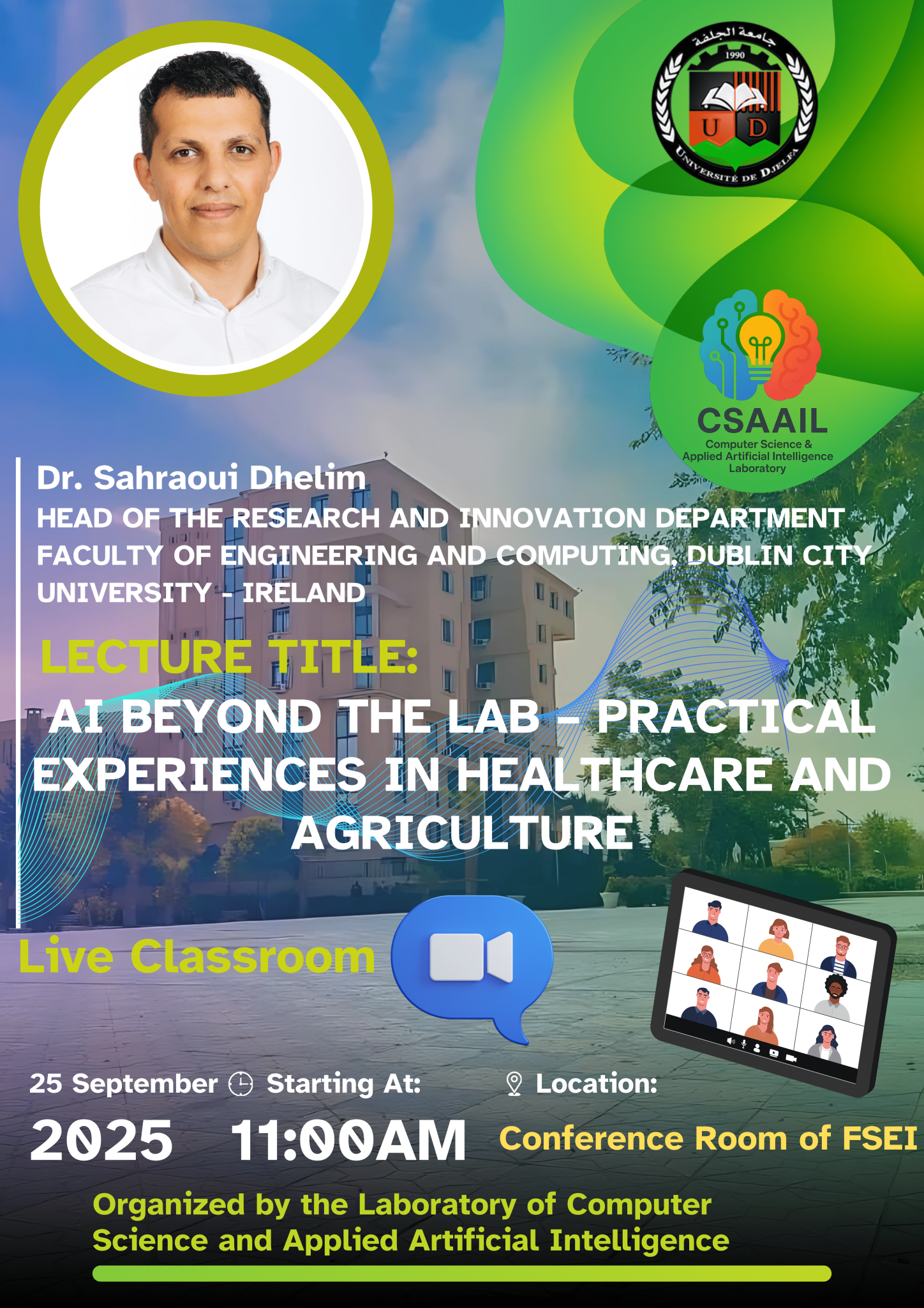 دعوة عامة – Faculté des Sciences Exactes et Informatique